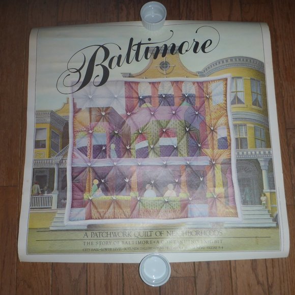 Vintage | Wall Decor | Vintage 98 Poster Baltimore A Patchwork Quilt Of ...